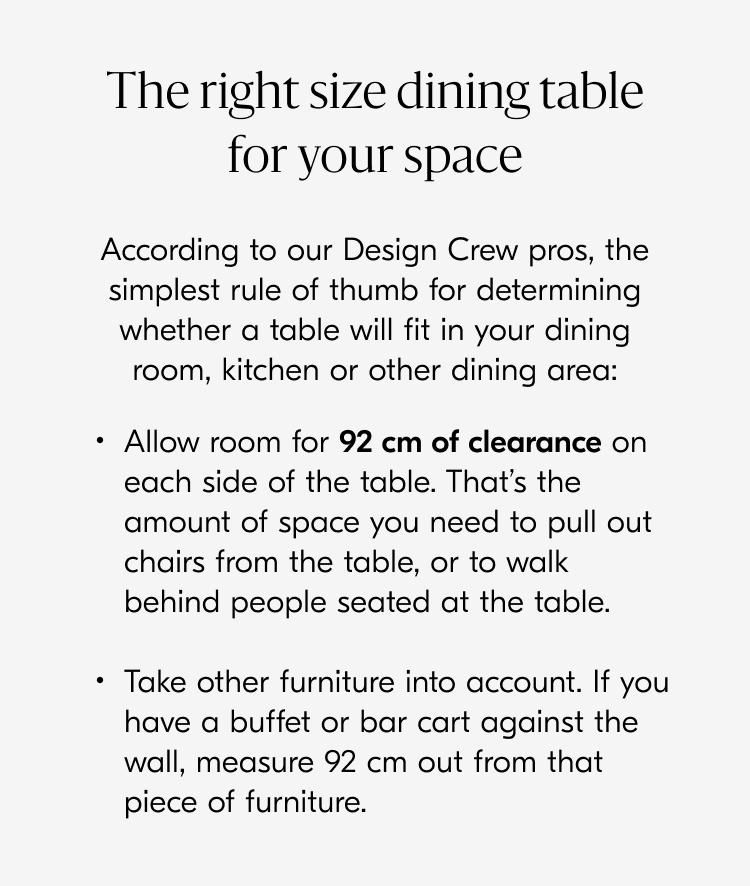 How to Choose the Right Size Dining Table - West Elm Australia