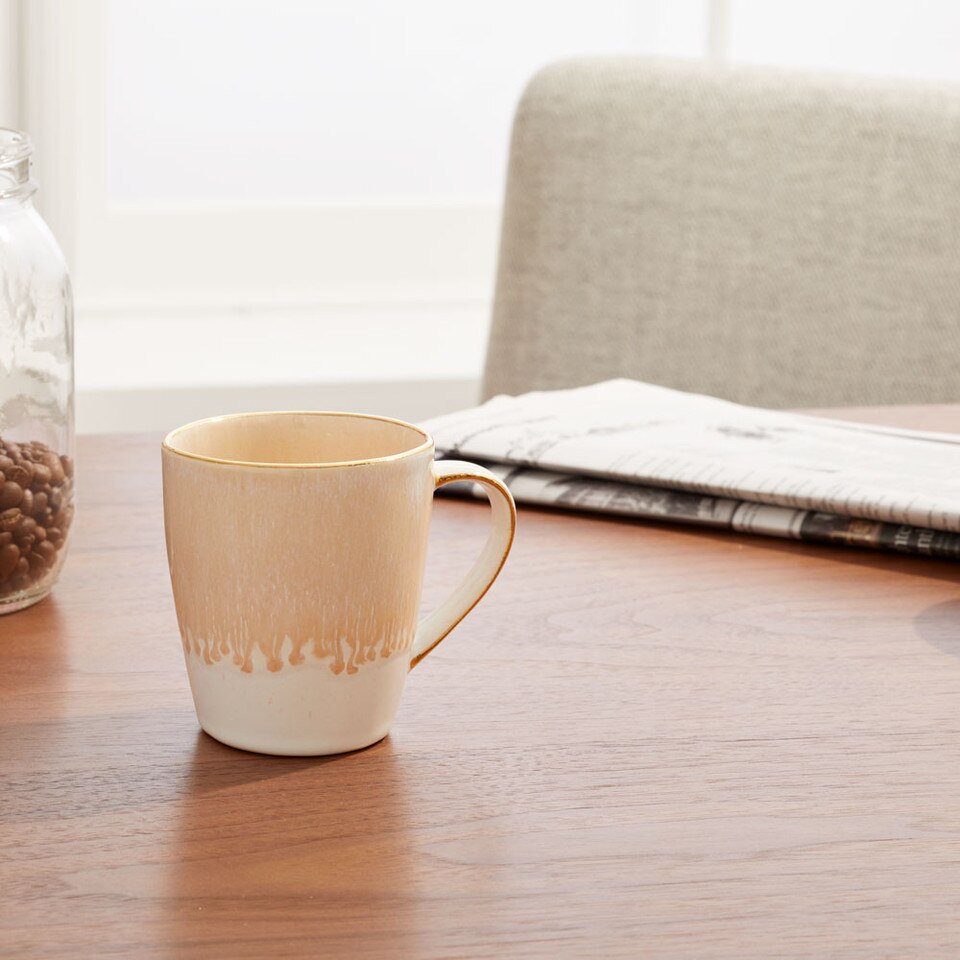 Reactive Glaze Gold-Rimmed Mugs | West Elm Australia
