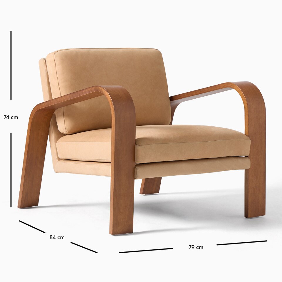 Hugo Leather Chair - West Elm Australia