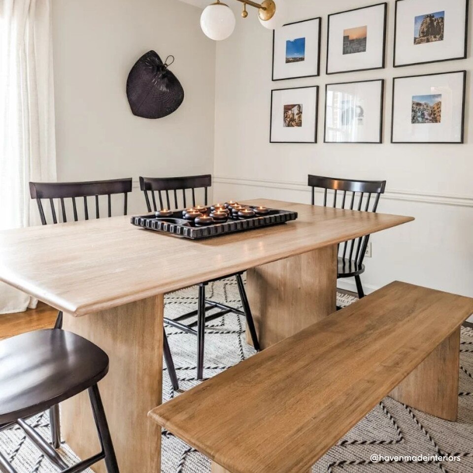 Anton Solid Wood Dining Table (183 cm - 218 cm) - West Elm Australia