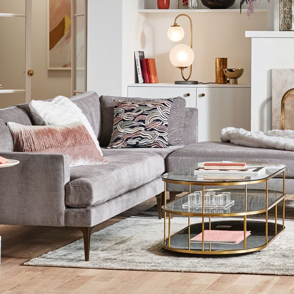 Andes 3-Piece Ottoman Modular (246 cm-274 cm) - West Elm Australia