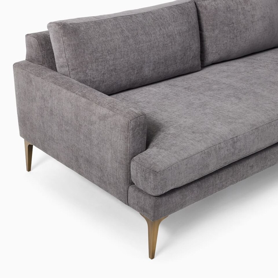 Andes 3-Piece Ottoman Modular (246 cm-276 cm) - West Elm Australia