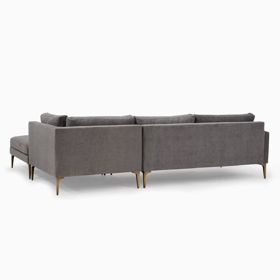 Andes 3-Piece Ottoman Modular (246 cm-276 cm) - West Elm Australia