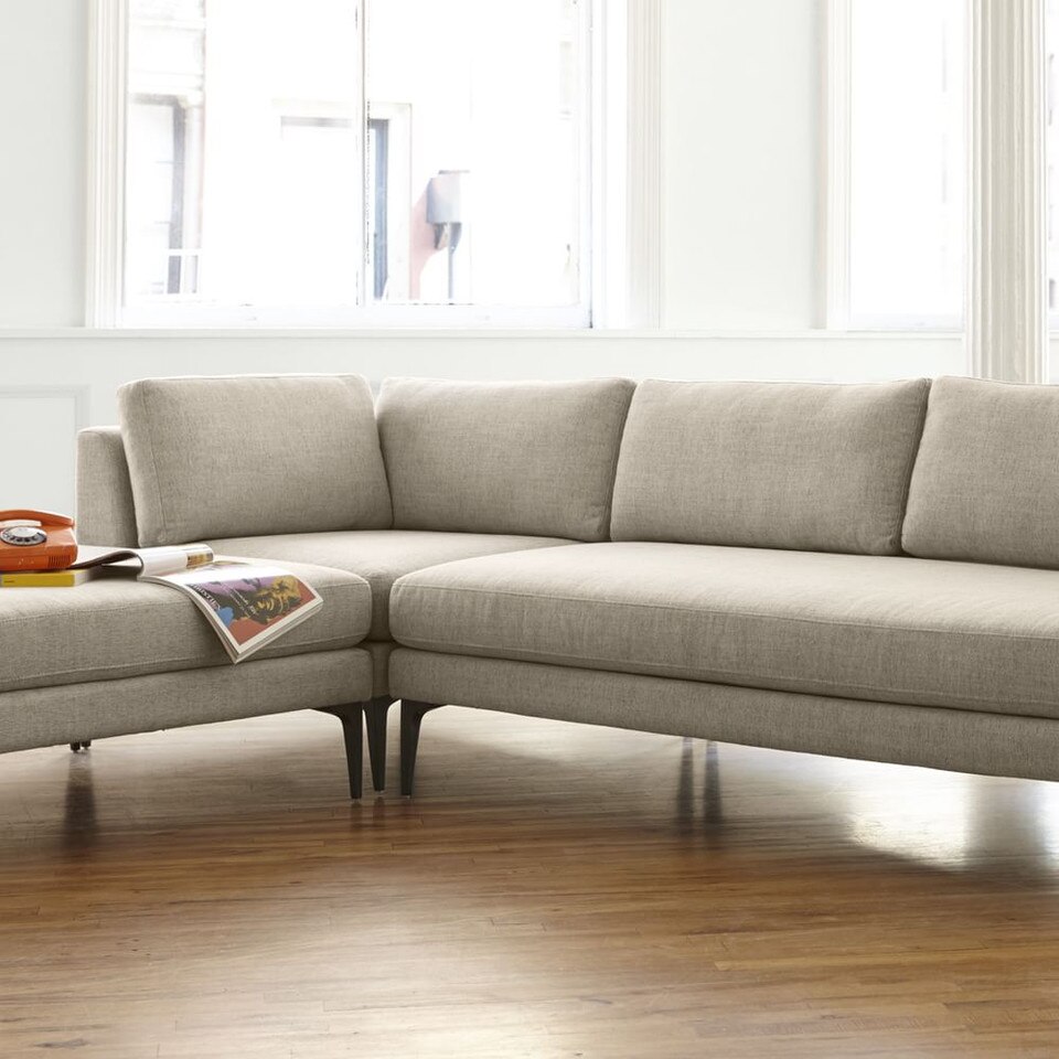 Andes 3-Piece Ottoman Modular (246 cm-274 cm) - West Elm Australia