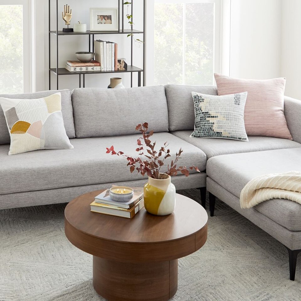 Andes 3-Piece Ottoman Modular (246 cm-274 cm) - West Elm Australia