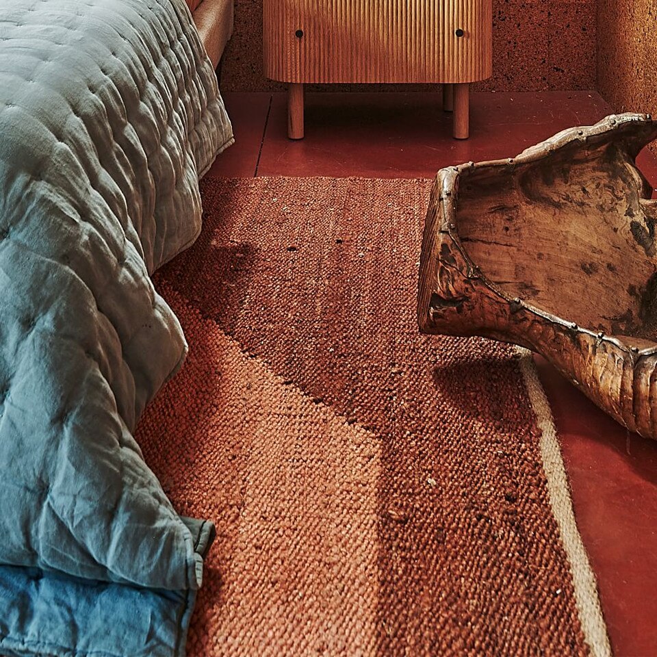 Angled Modern Form Jute Rug | West Elm Australia