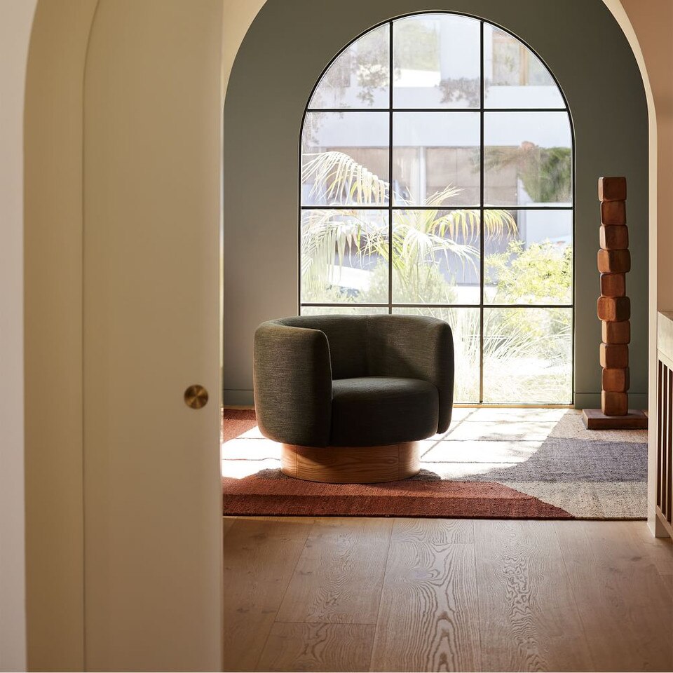 Angled Modern Form Jute Rug | West Elm Australia