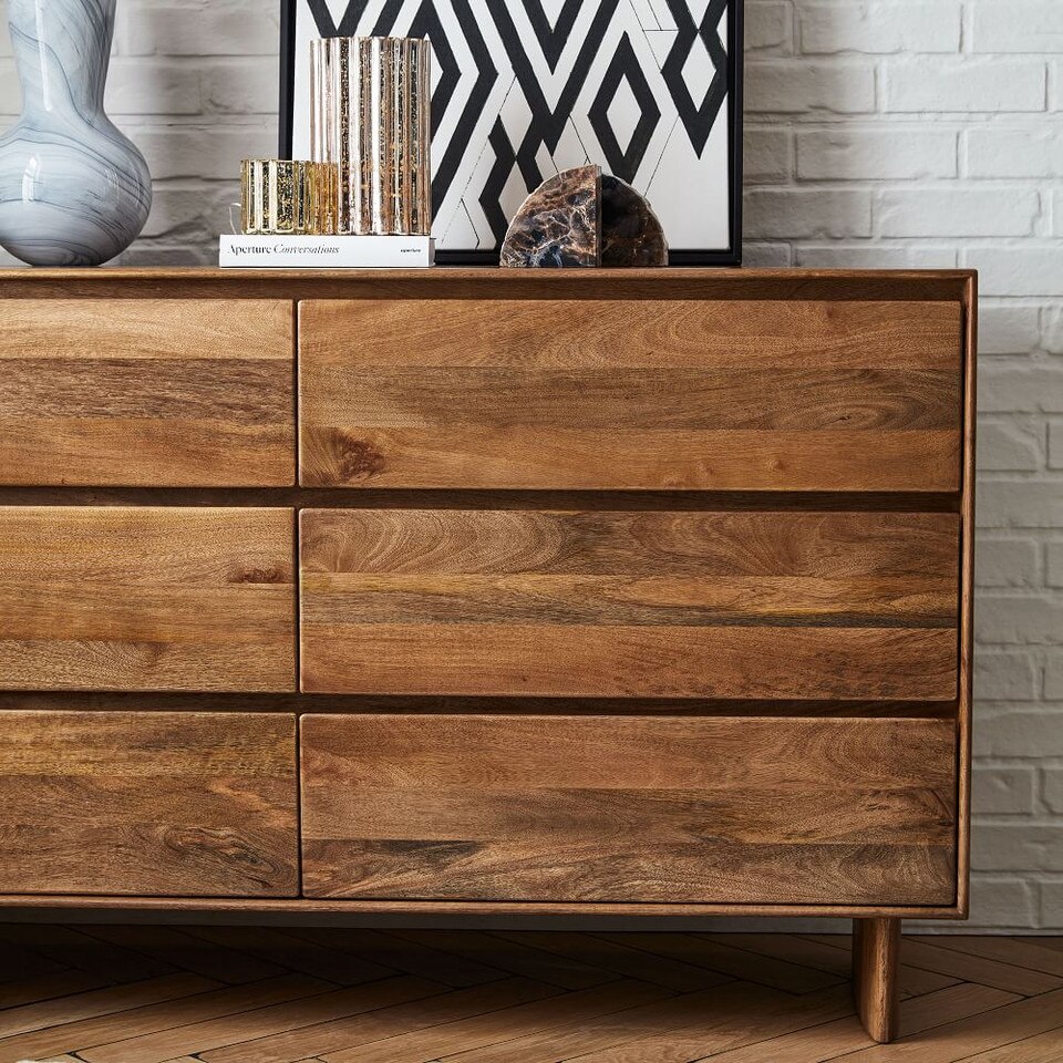 Anton Solid Wood 6-Drawer Dresser | west elm Australia