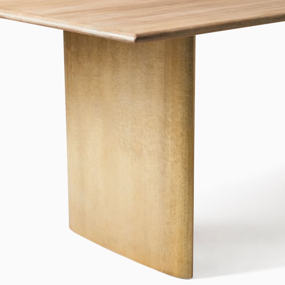 Anton Metal Plinth Dining Table | west elm Australia