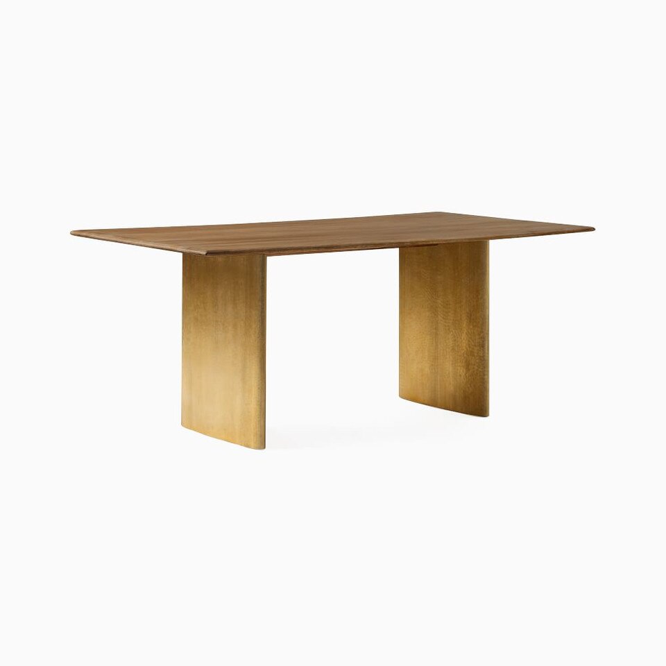 Anton Metal Plinth Dining Table (183 cm) | West Elm Australia