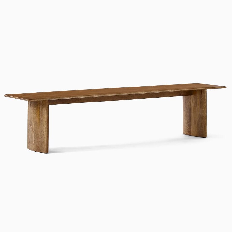 Anton Solid Wood Dining Bench (147 cm − 183 cm) - West Elm Australia