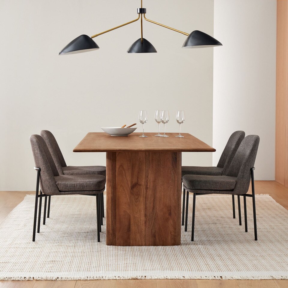 Anton Solid Wood Dining Table (183 cm - 218 cm) - West Elm Australia