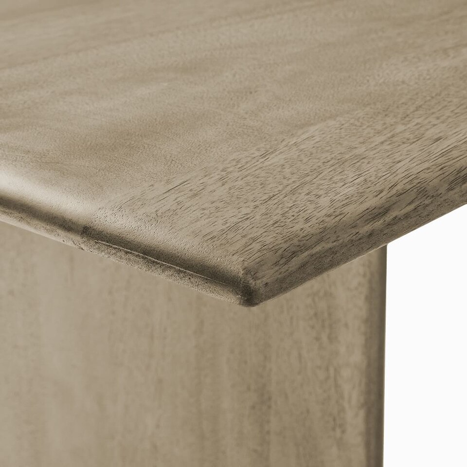 Anton Solid Wood Dining Table - Burnt Wax