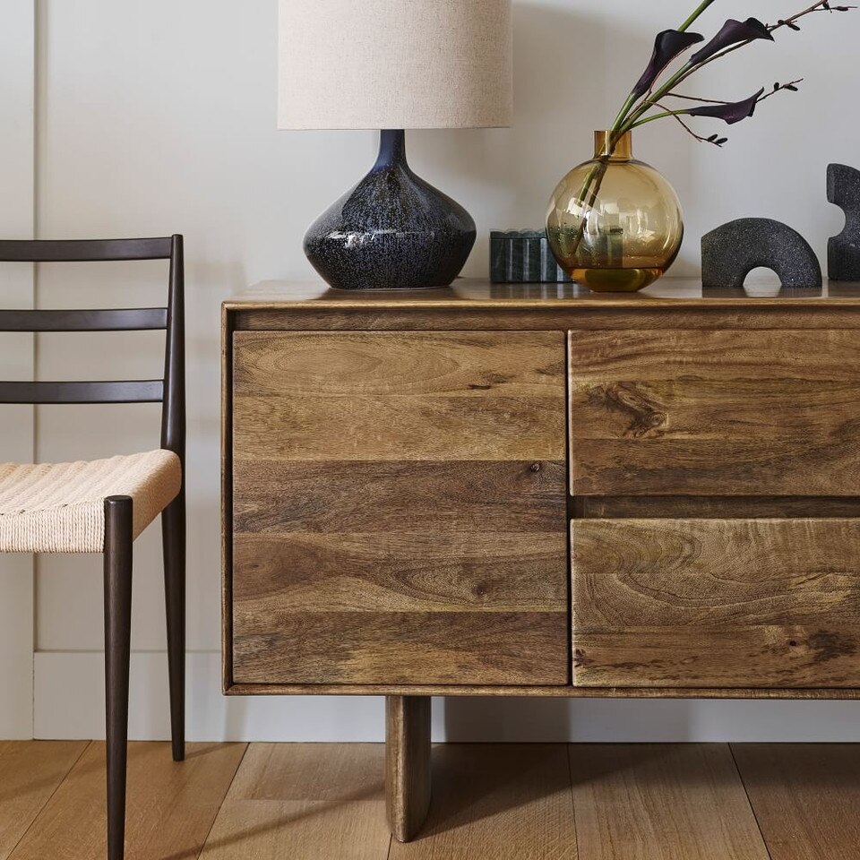 Anton Solid Wood Media Console (173 cm) - West Elm Australia