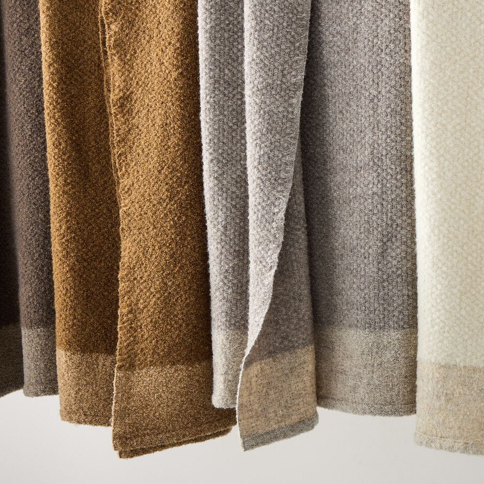 Basketweave Boucle Throw | West Elm Australia