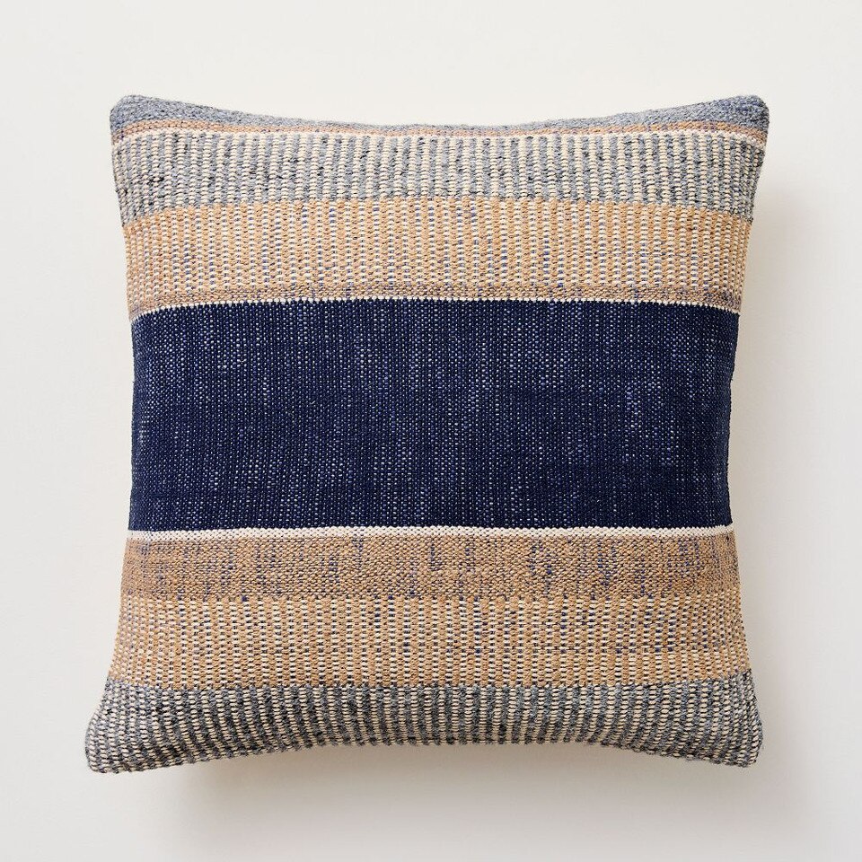Bold Centre Mixed Stripe Cushion Cover - West Elm Australia