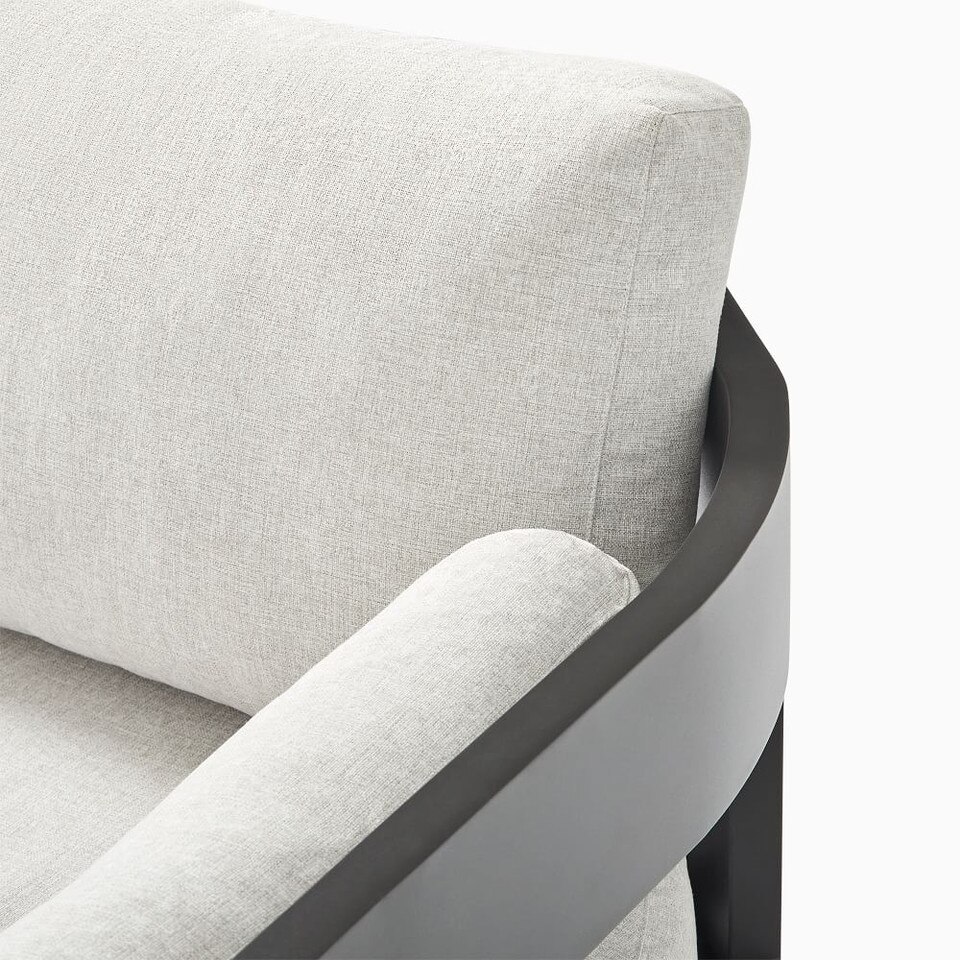 Caldera Aluminium Outdoor Sofa, Dark Bronze, 190 cm - West Elm Australia