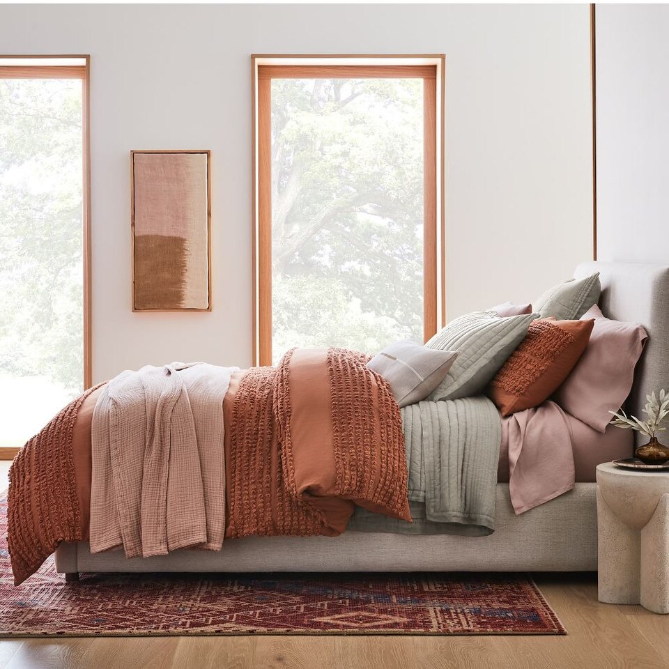 Candlewick Quilt Cover; Pillowcases - West Elm Australia