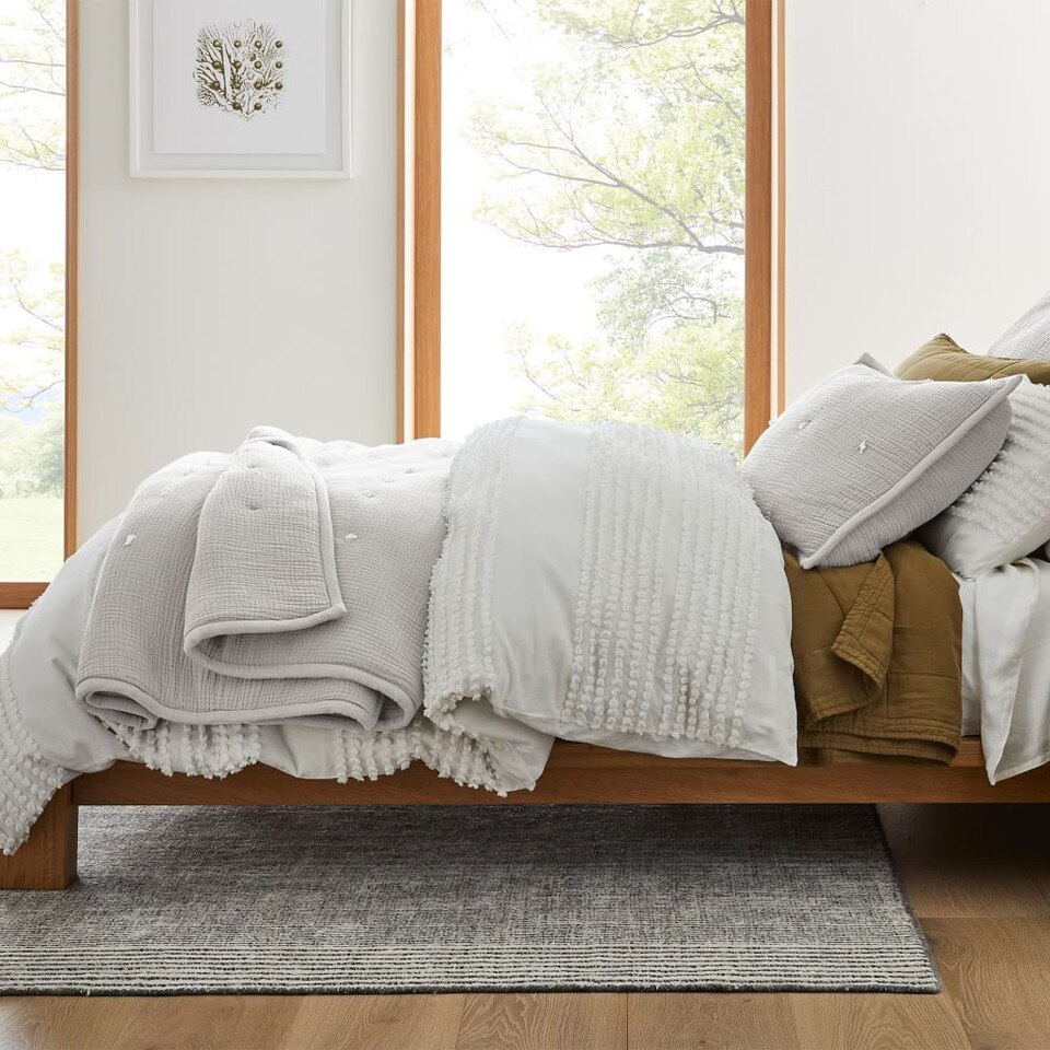 Candlewick Quilt Cover; Pillowcases - West Elm Australia
