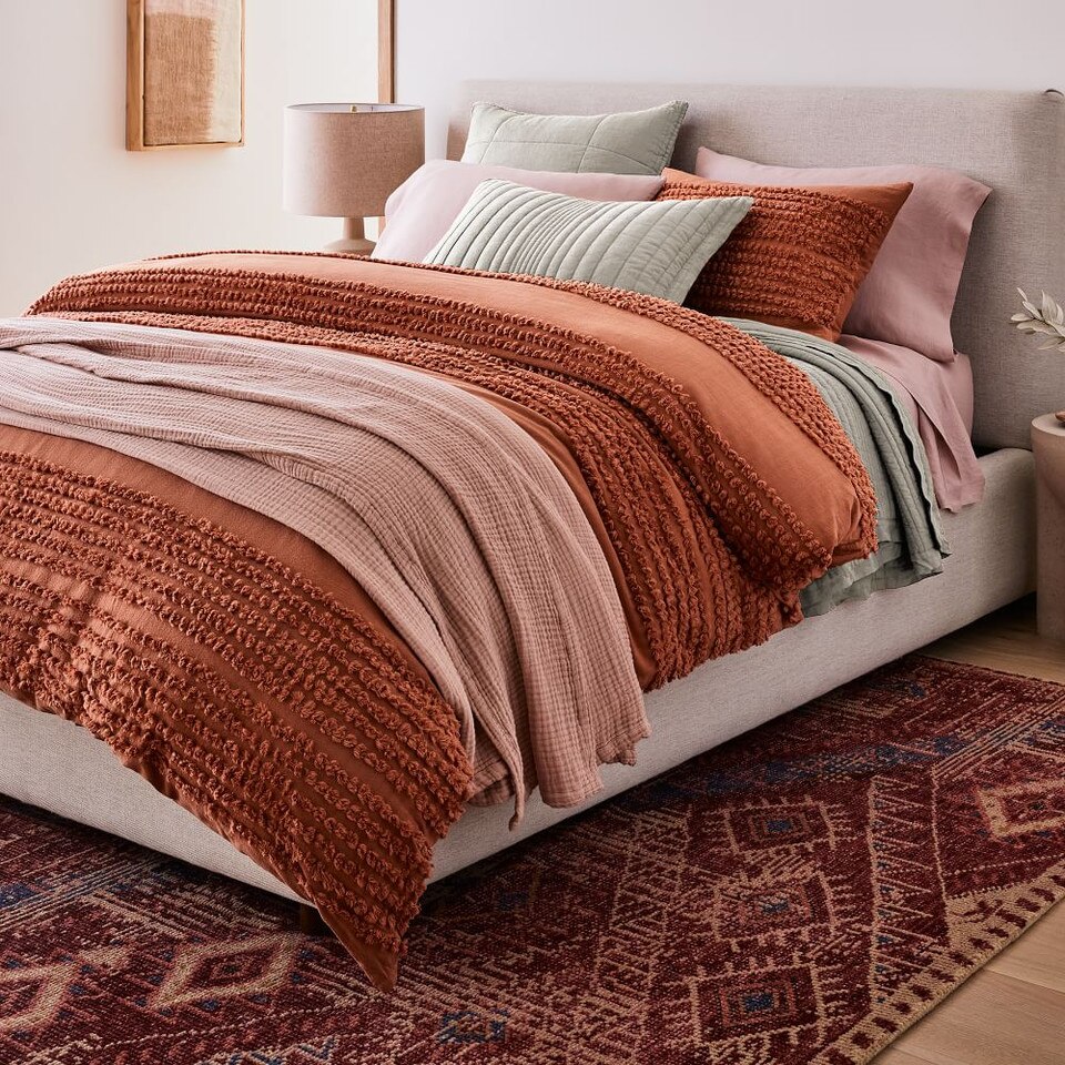 Candlewick Quilt Cover; Pillowcases - West Elm Australia