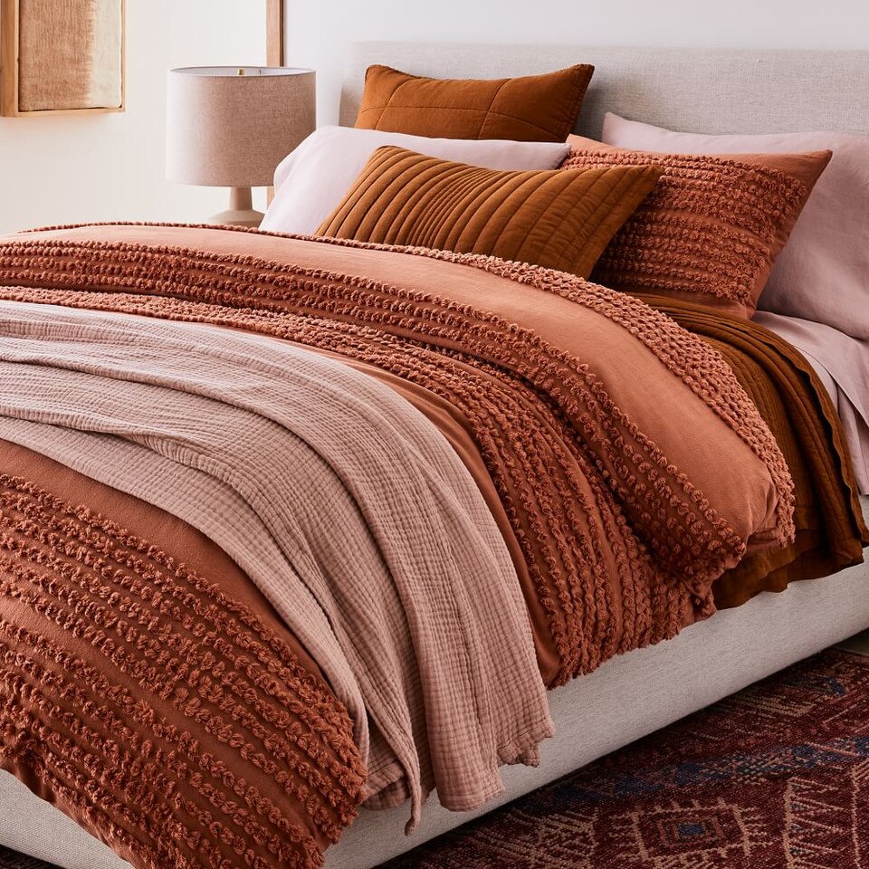 Candlewick Quilt Cover; Pillowcases - West Elm Australia