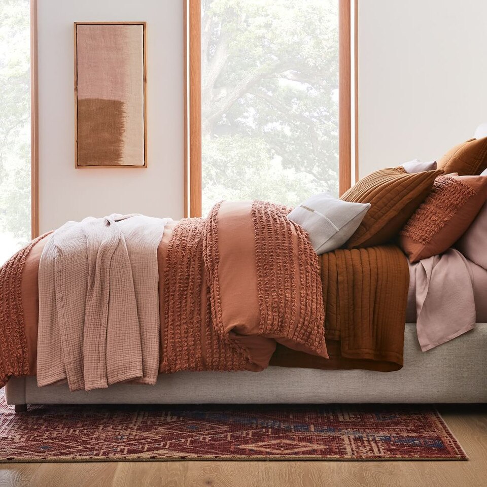 Candlewick Quilt Cover; Pillowcases - West Elm Australia