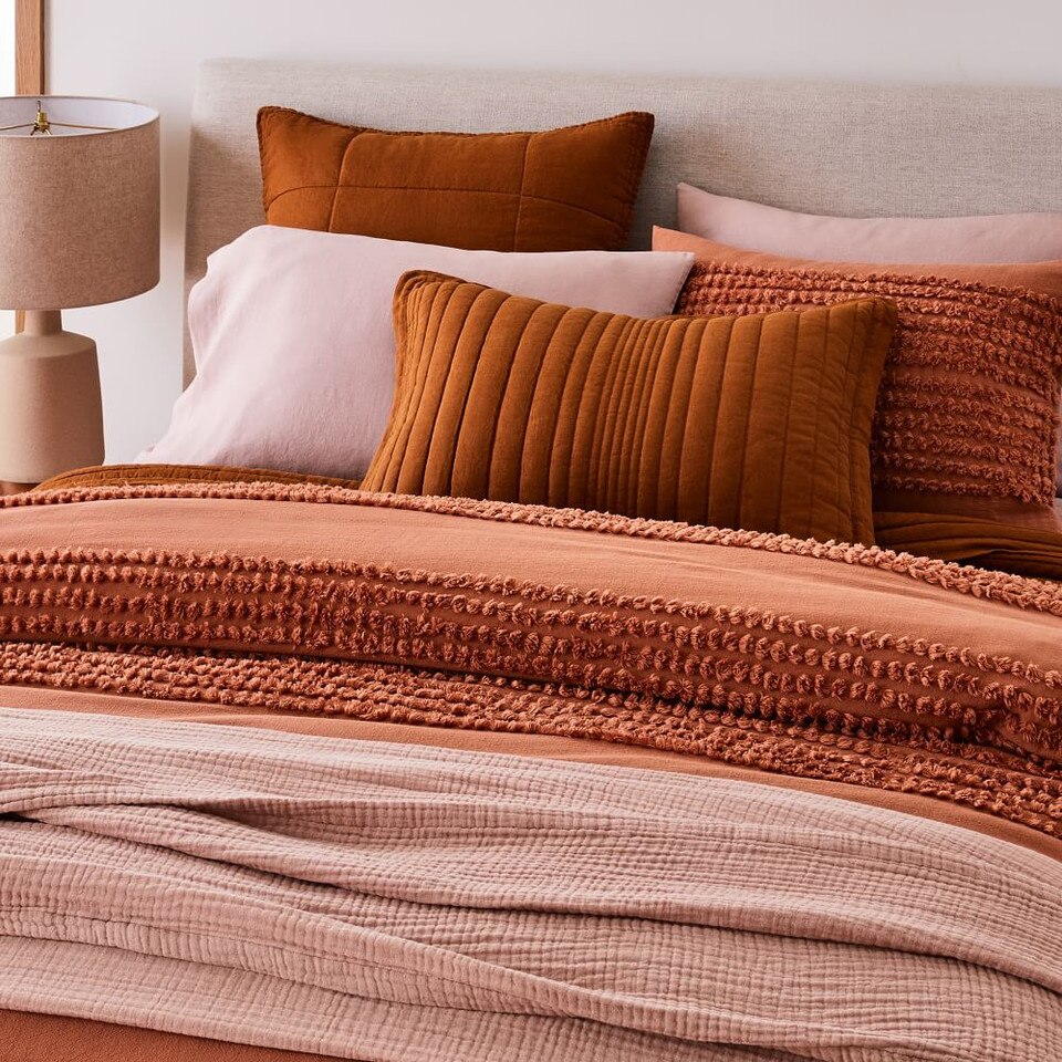 Candlewick Quilt Cover; Pillowcases - West Elm Australia