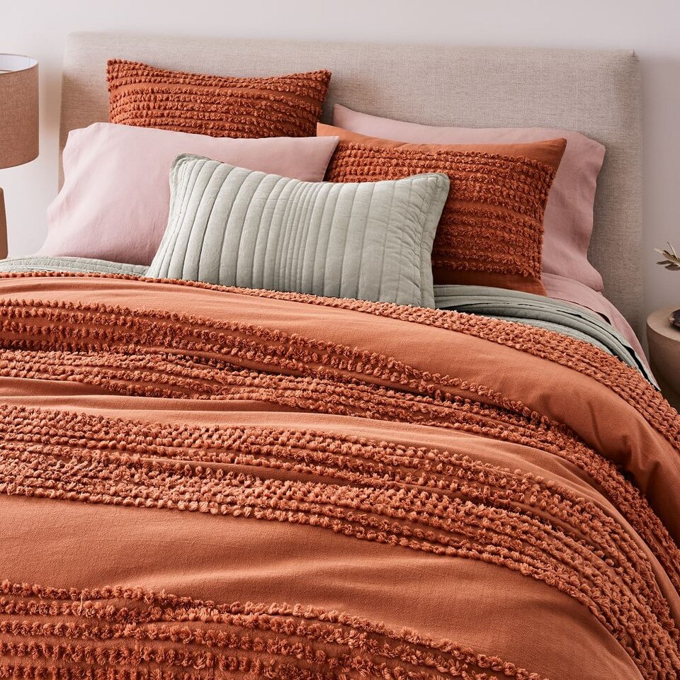 Candlewick Quilt Cover; Pillowcases - West Elm Australia