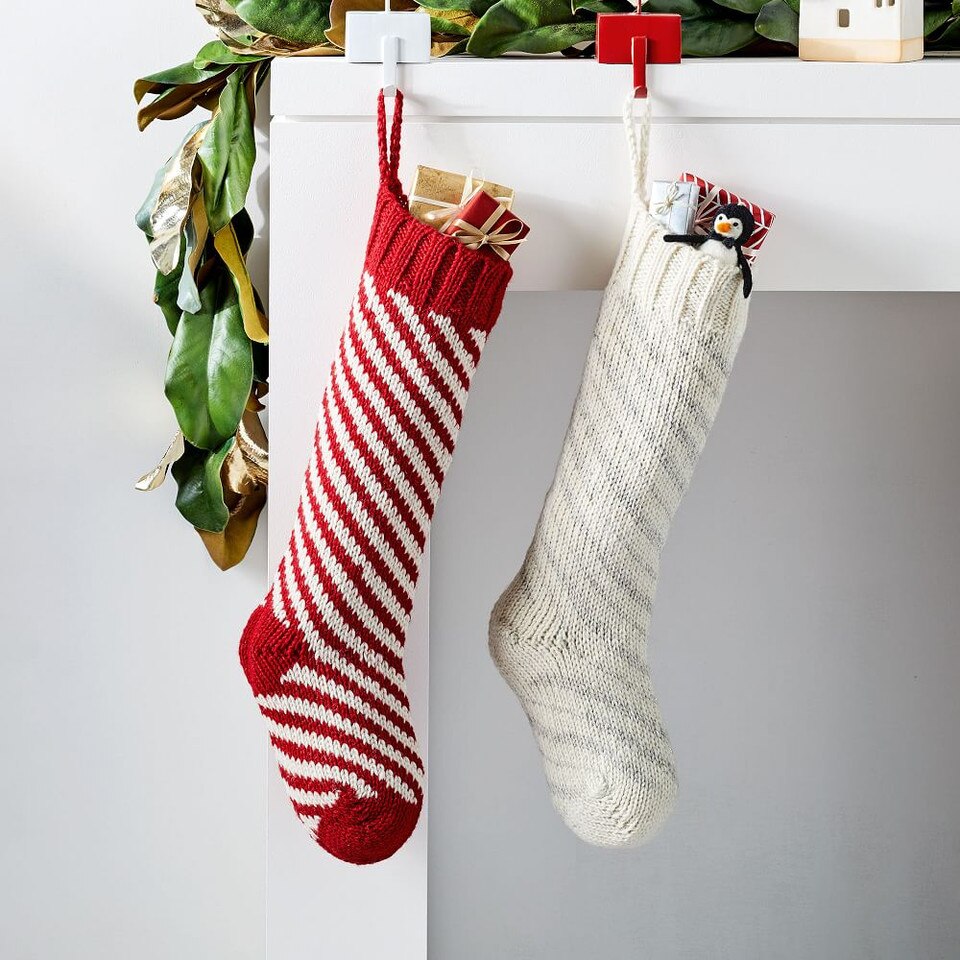 Candy Cane Striped Stocking | West Elm Australia