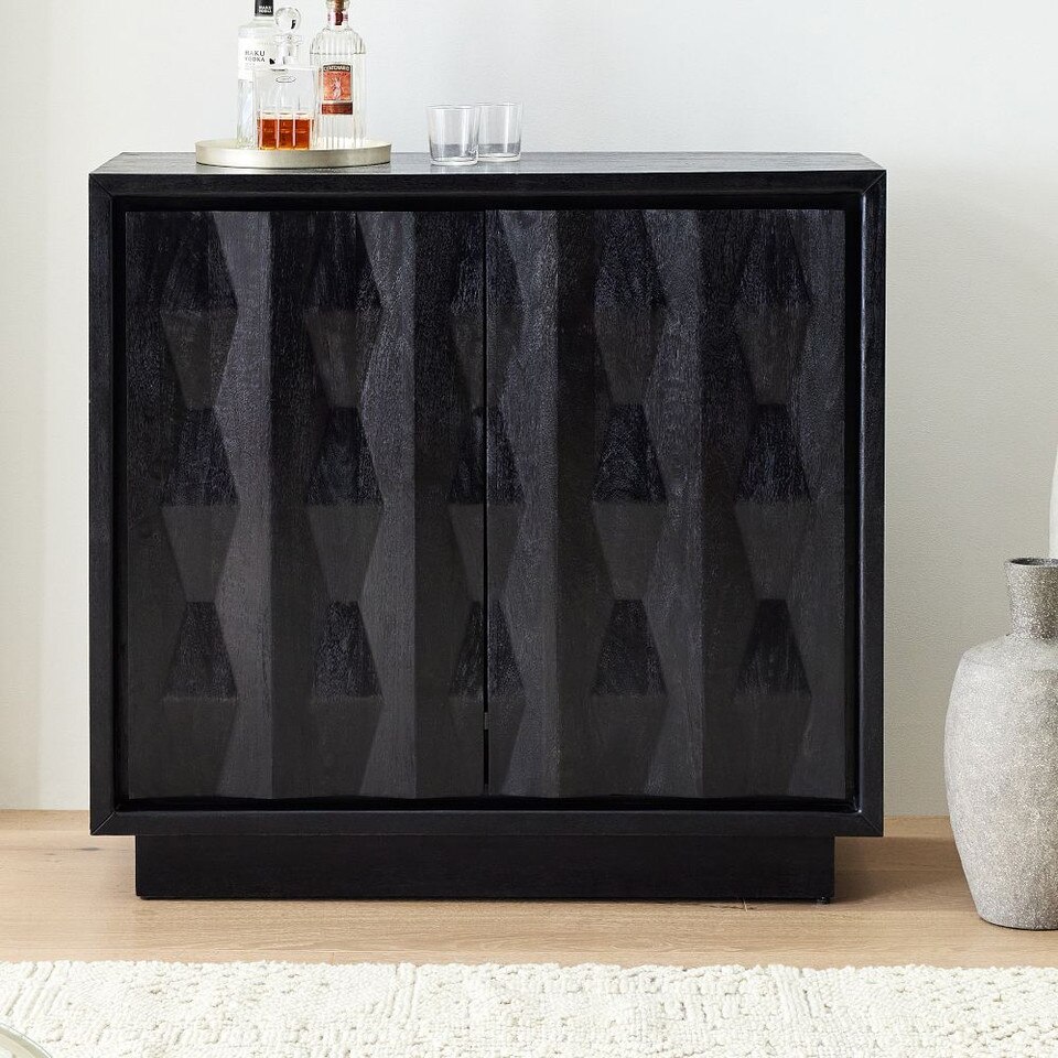 Carved Pattern Entry Cabinet (119 cm) - West Elm Australia