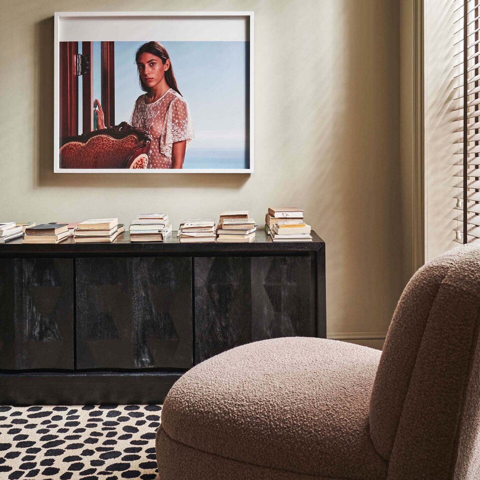 Carved Pattern Media Console (60"–80")