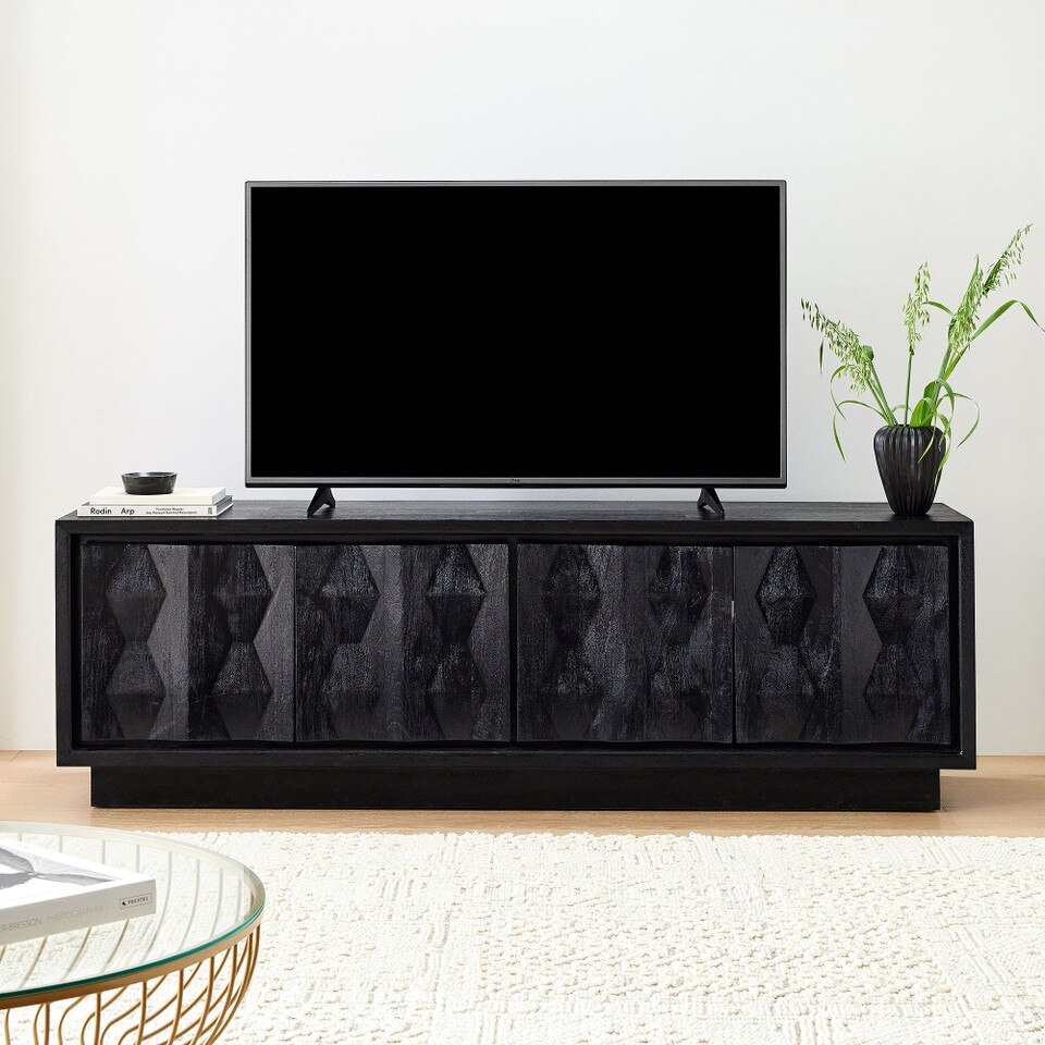 Carved Pattern Media Console (60"–80")