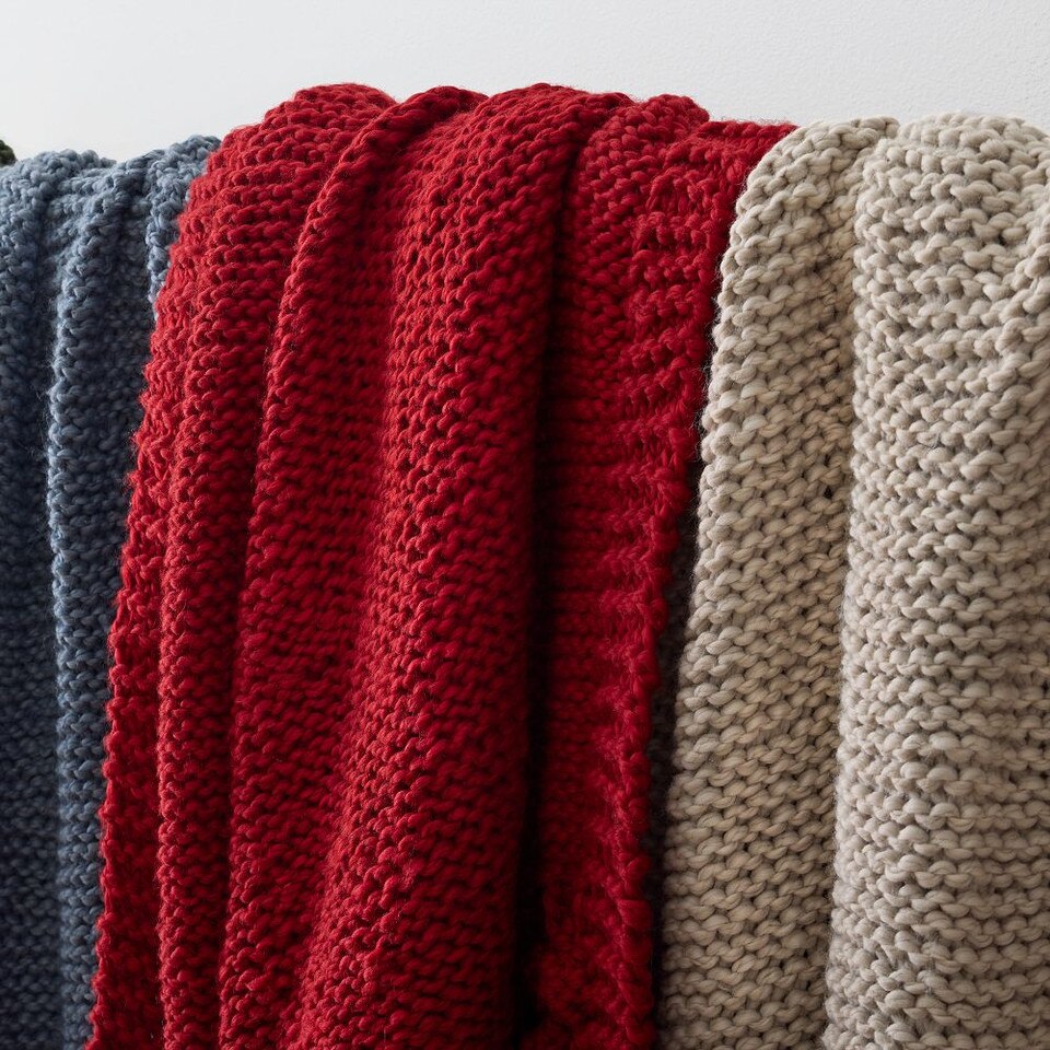 Chunky Bauble Knit Throw - West Elm Australia
