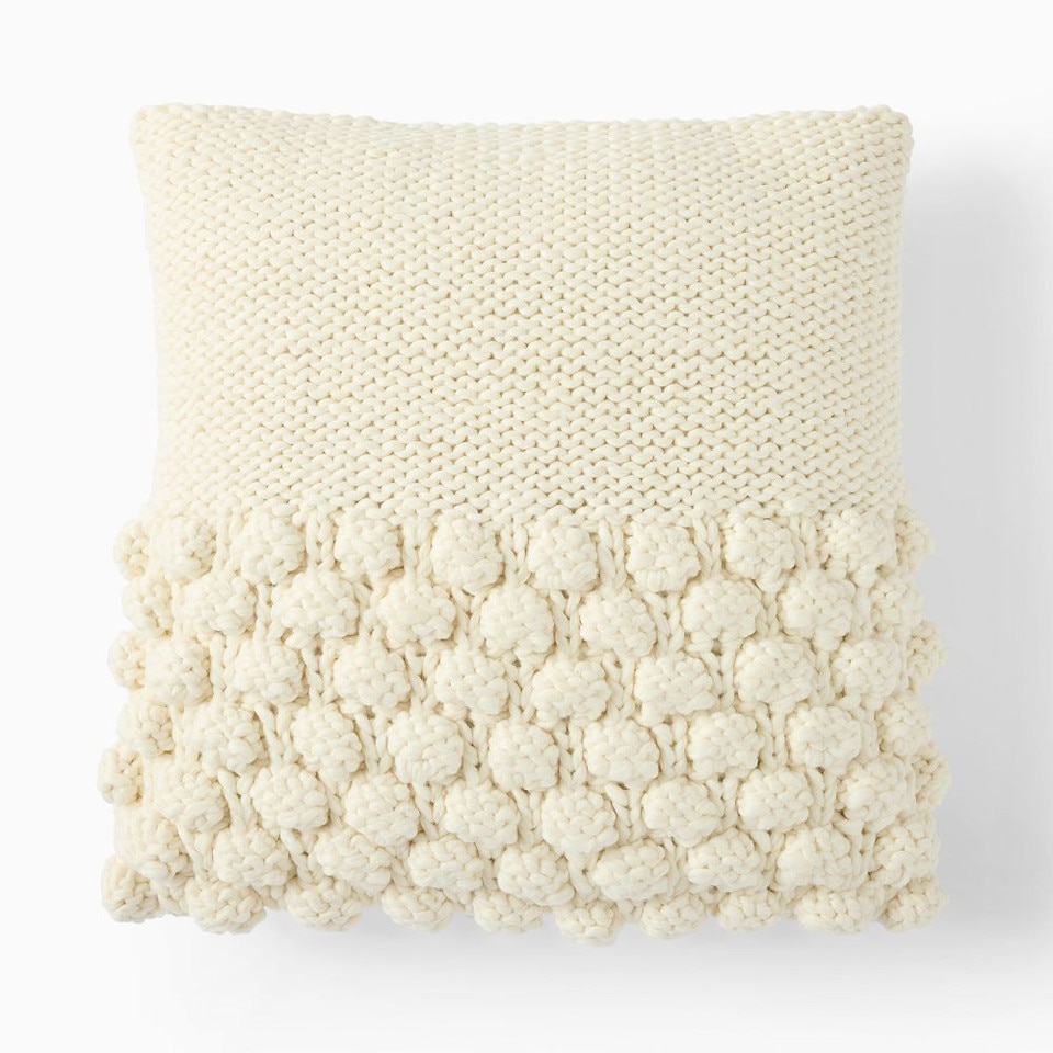 Chunky Bobble Knit Cushion Cover - West Elm Australia