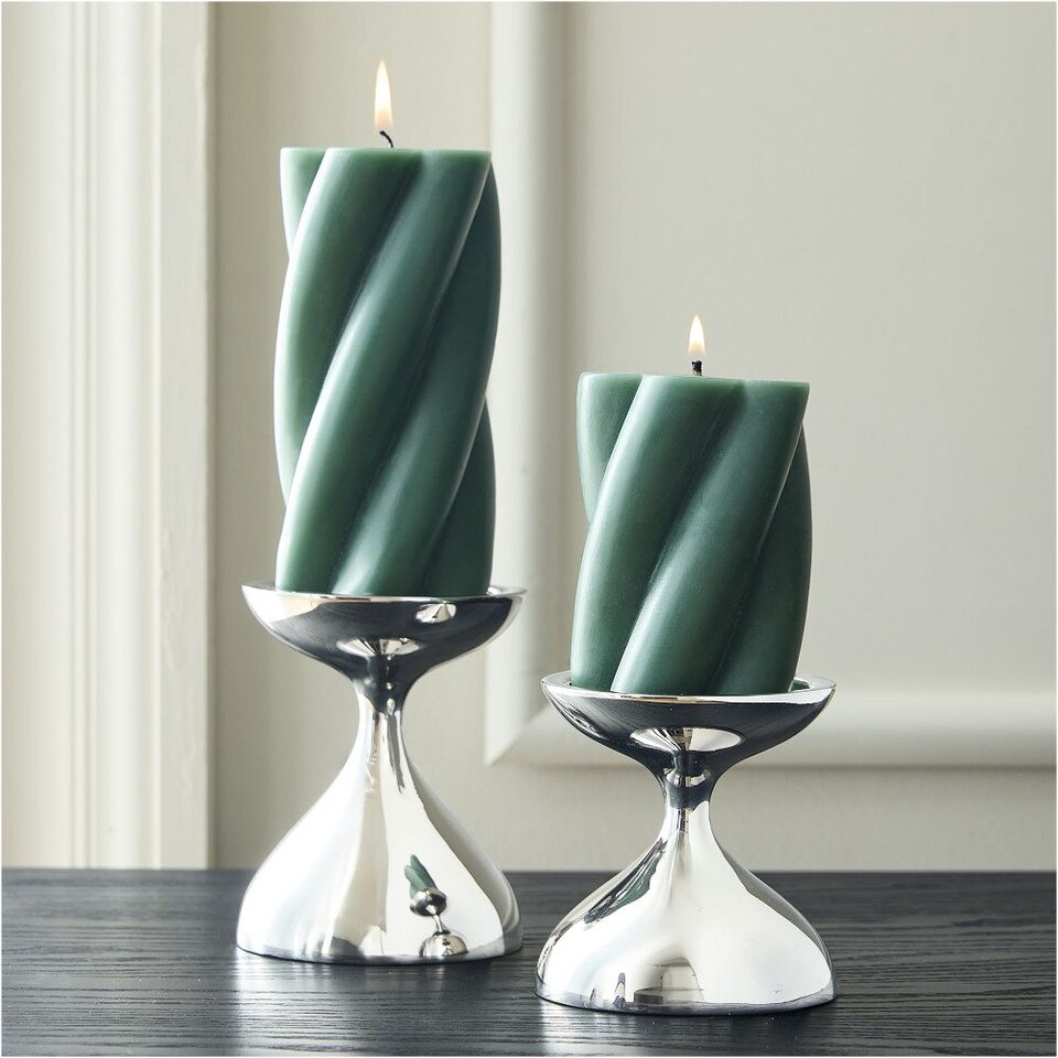 Chunky Twist Pillar Candles - West Elm Australia