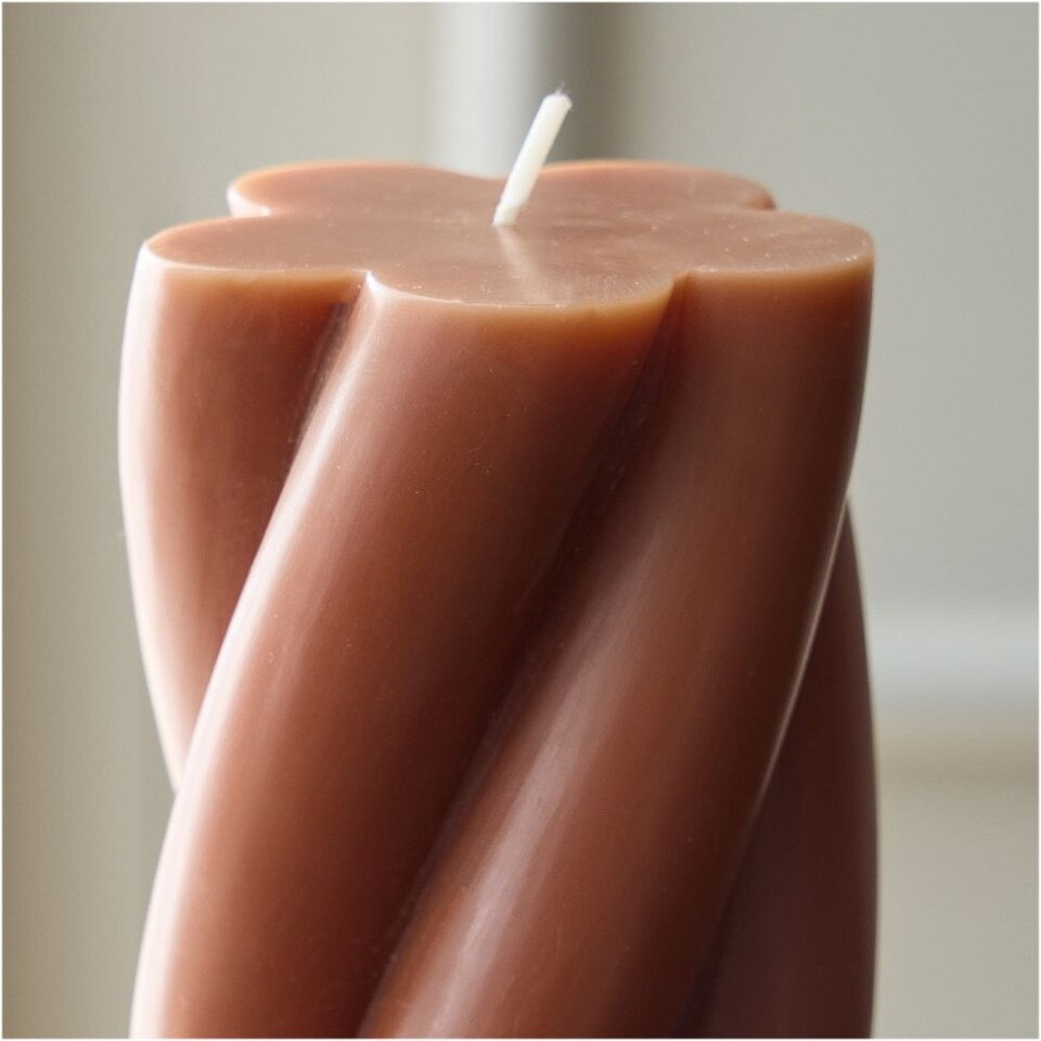 Chunky Twist Pillar Candles - West Elm Australia