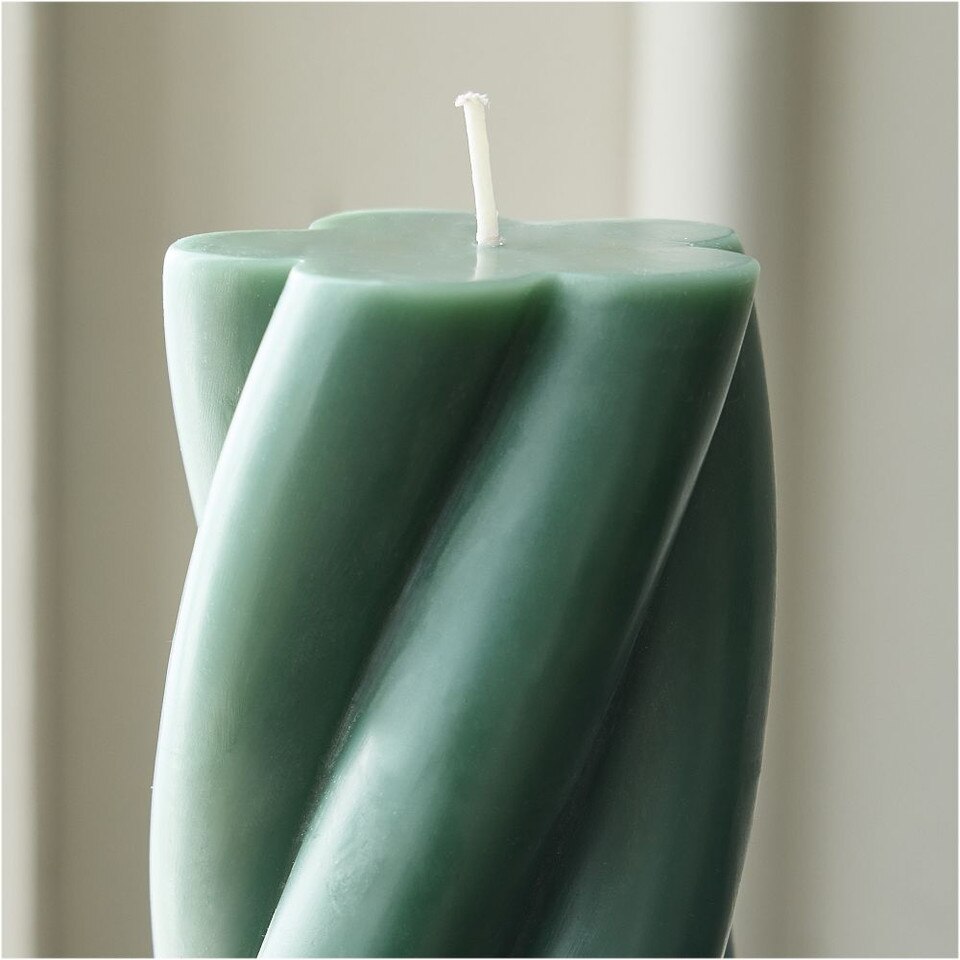 Chunky Twist Pillar Candles - West Elm Australia