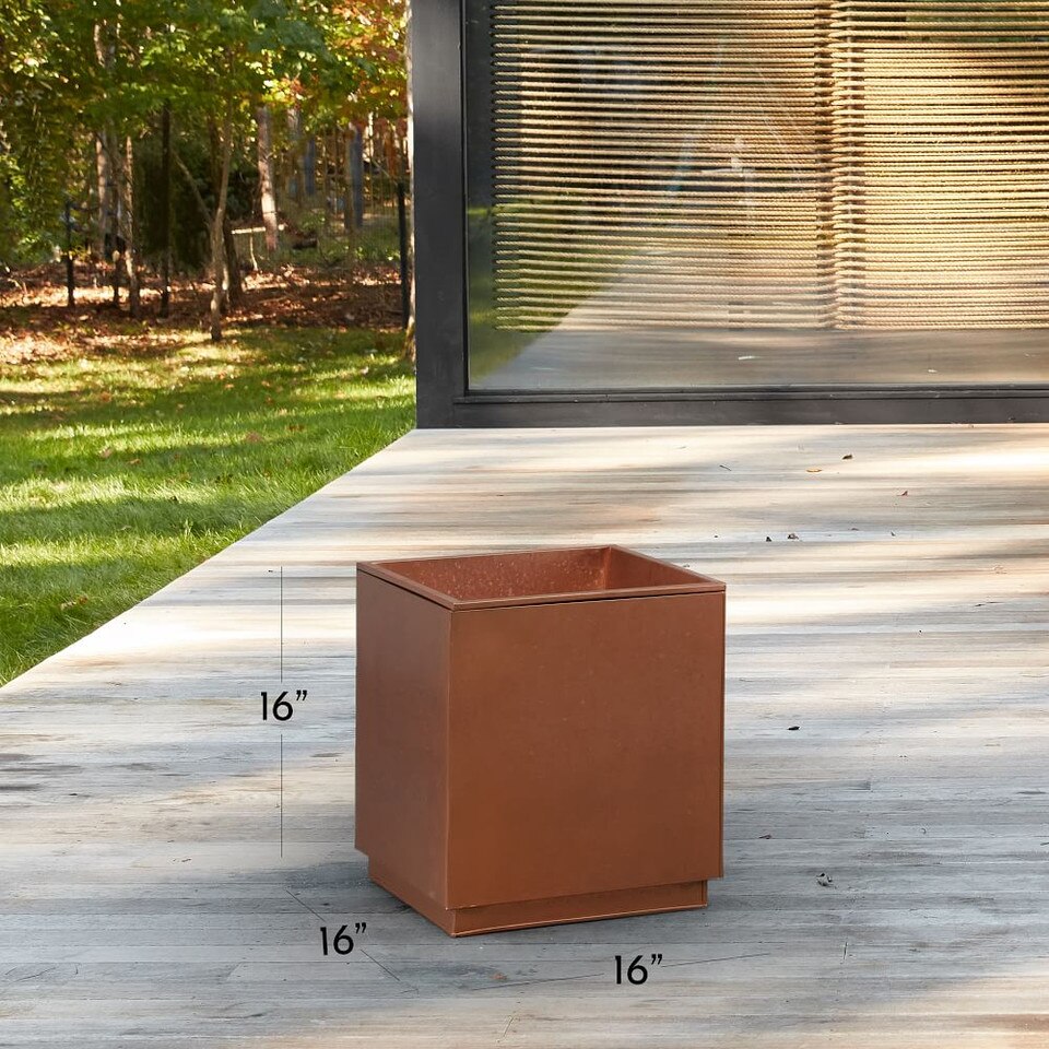 Cityscape Indoor/Outdoor Planters - Copper | West Elm Australia