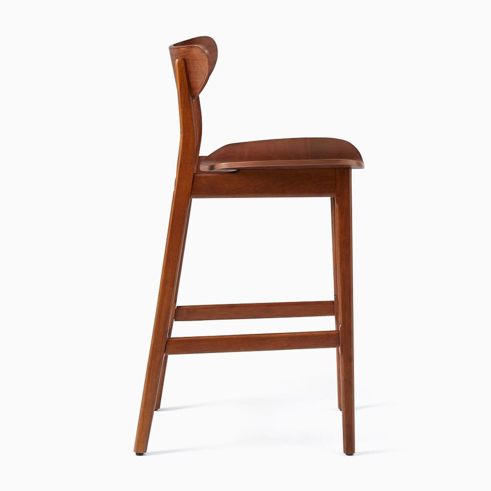 Classic Café Walnut Counter Stools - West Elm Australia