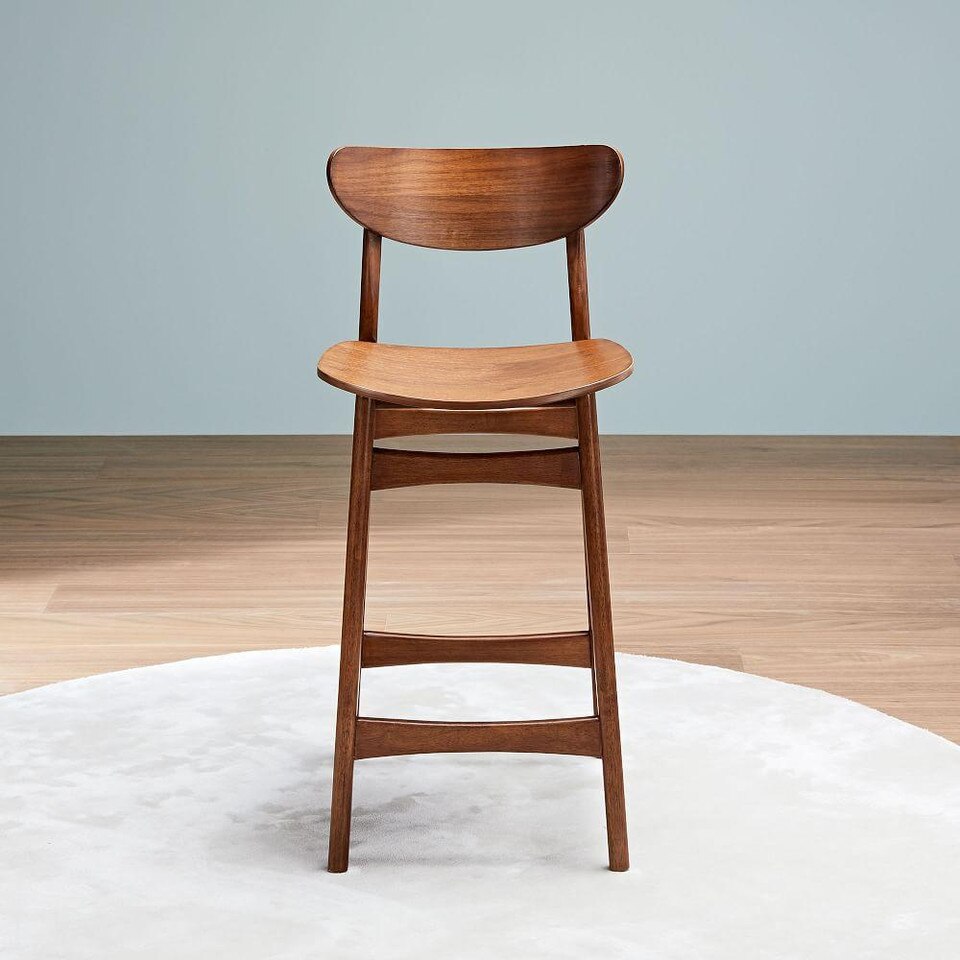 Classic Café Walnut Counter Stools | west elm Australia