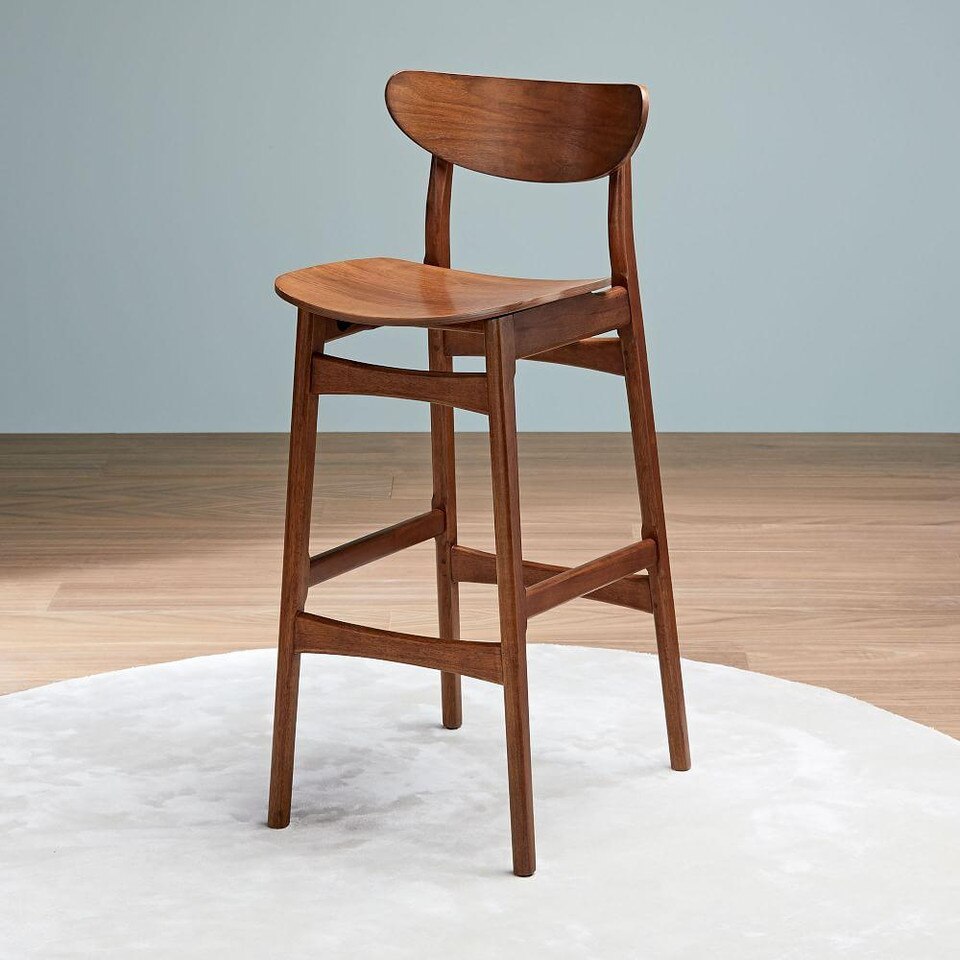 Classic Café Walnut Counter Stools | west elm Australia