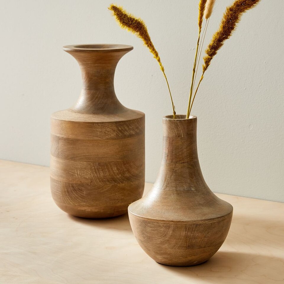Coastal Natural Wood Bowls & Vases | West Elm Australia