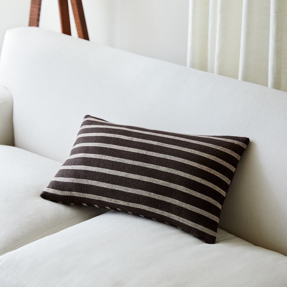Colin King Deluxe Linen Stripe Cushion Cover - West Elm Australia