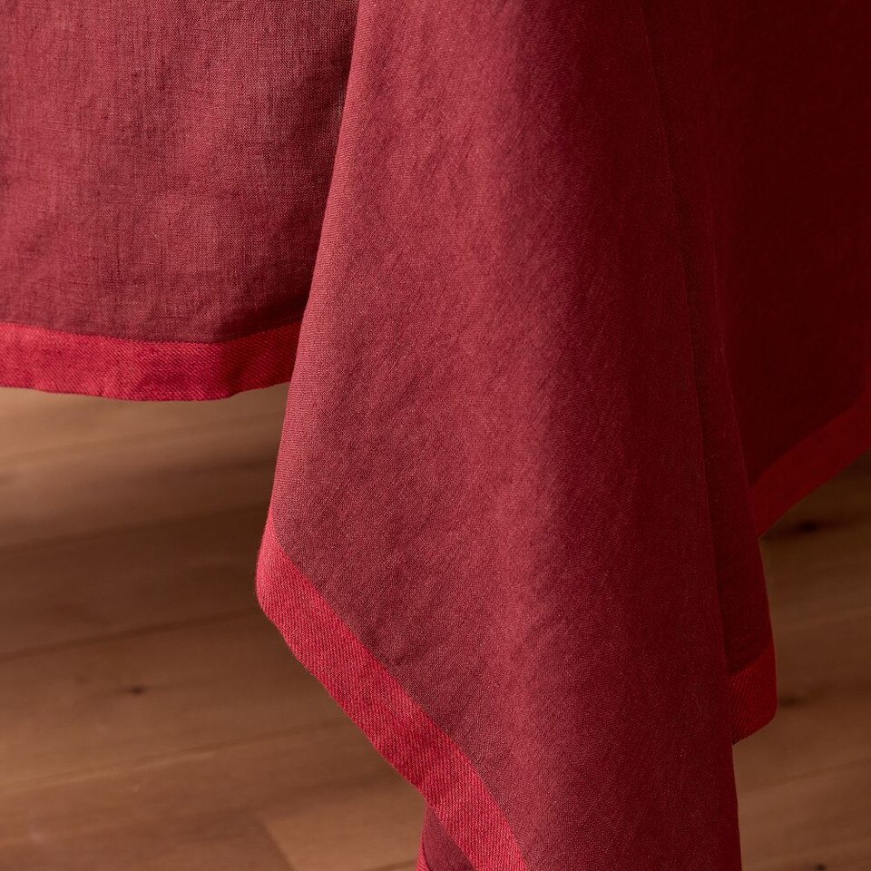 Contrast Border Tablecloth | West Elm Australia