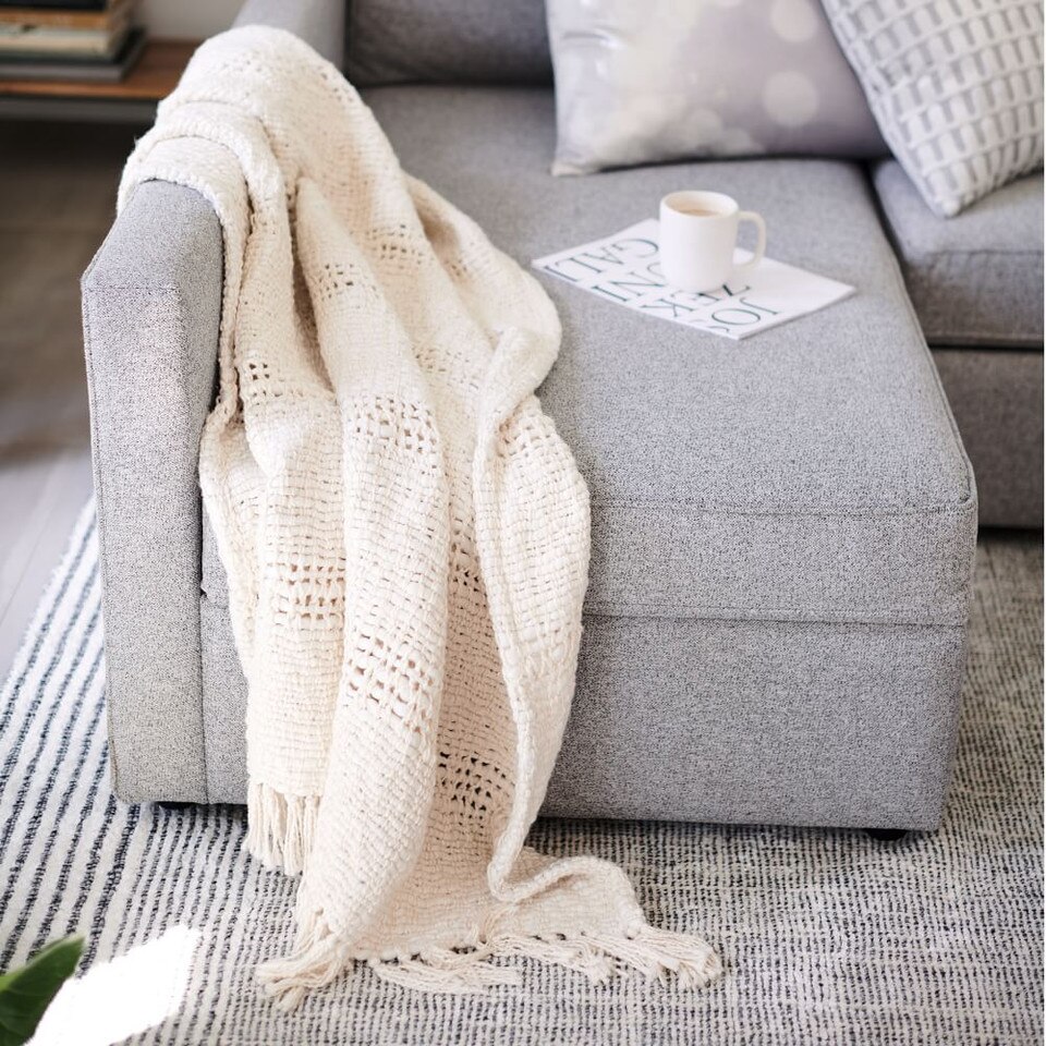 Cosy Weave Throw | West Elm Australia