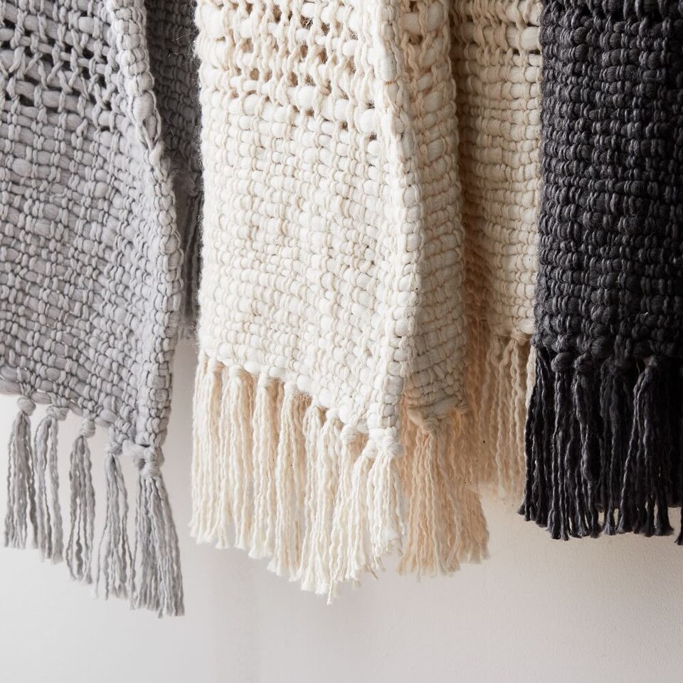 Cosy Weave Throw | West Elm Australia