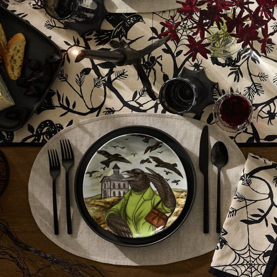 Dapper Animal Halloween Salad Plates