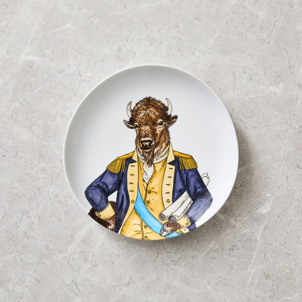 Dapper Animal Patriotic Salad Plates - West Elm Australia