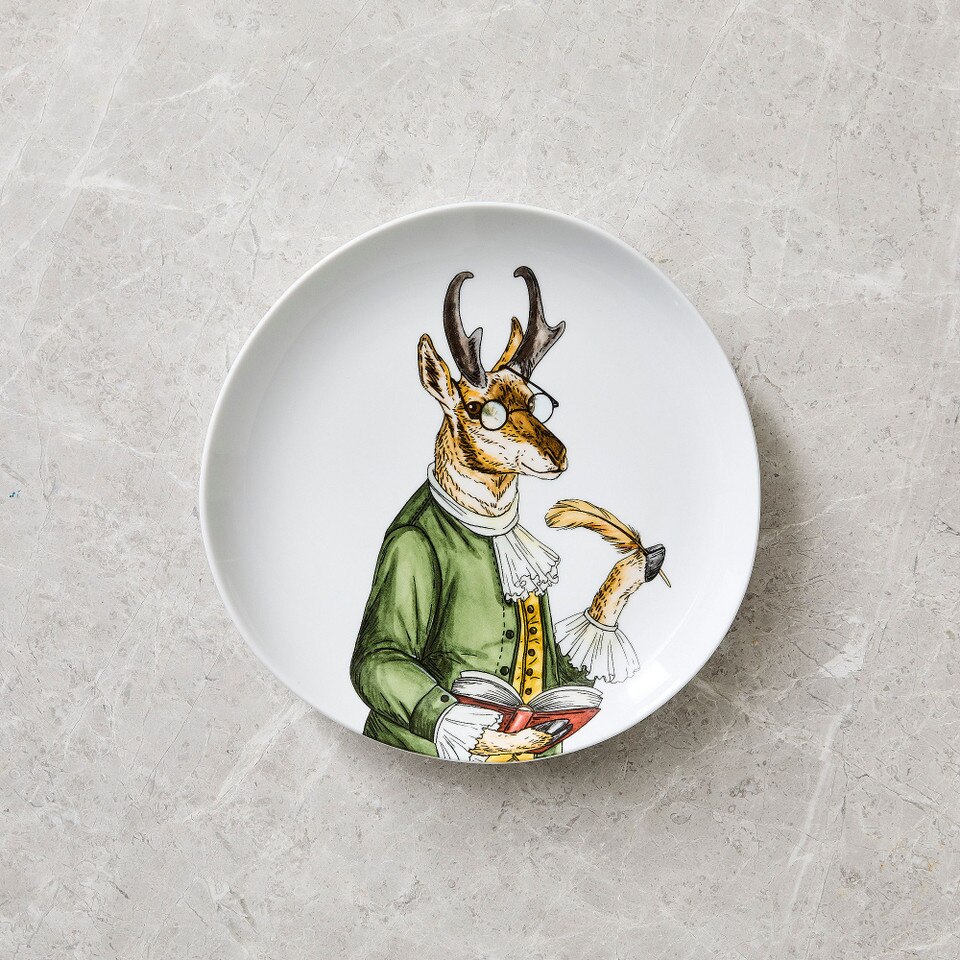 Dapper Animal Patriotic Salad Plates - West Elm Australia