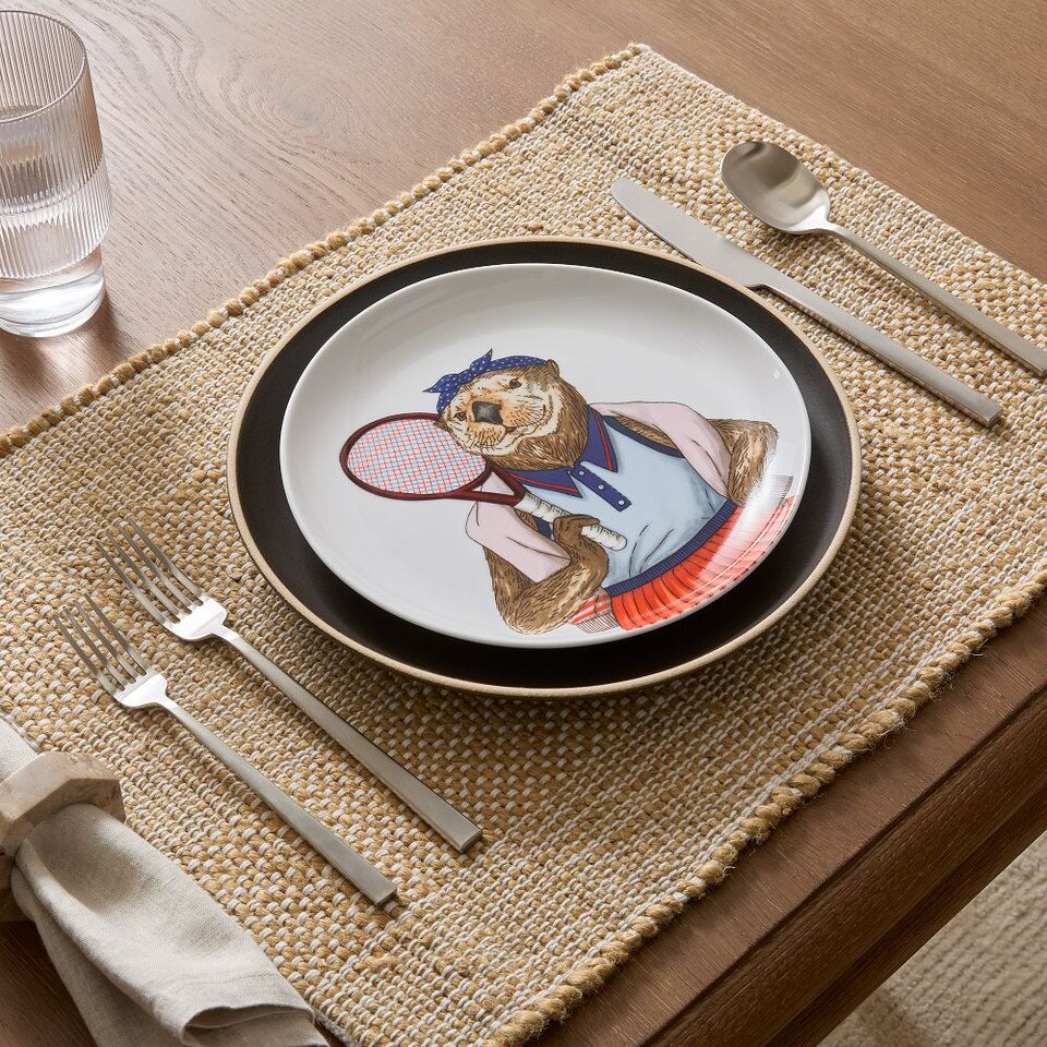 Dapper Animal Preppy Salad Plates - West Elm Australia